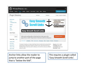 How to use anchor links | PPT