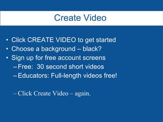 How to Use Animoto | PPT