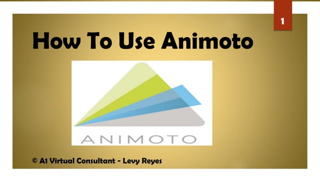How To Use Animoto | PPT