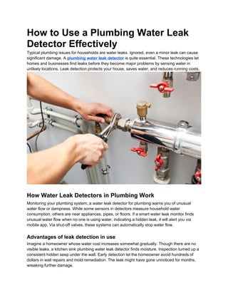 How to Use a Plumbing Water Leak Detector Effectively.docx