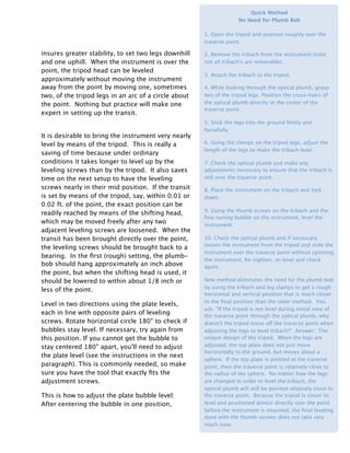How To Use A Transit Final2 | PDF