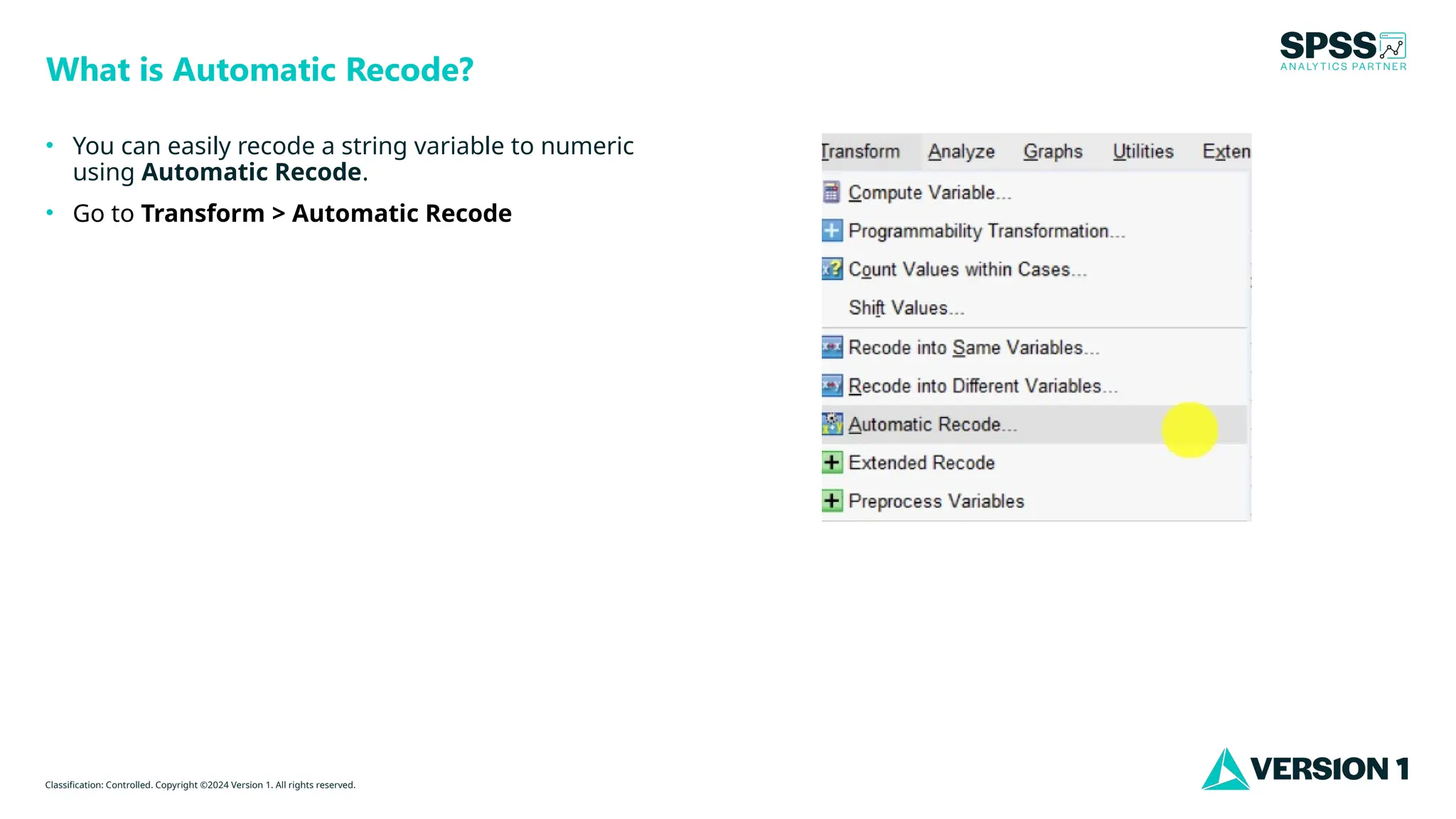 How to Use Automatic Recode in IBM SPSS Statistics.pptx
