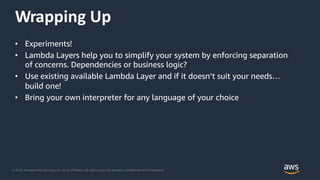 How to Use AWS Lambda Layers and Lambda Runtime | PPT