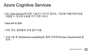 Azure Cognitive Services로 똑똑한 서비스 만들 | PPTX