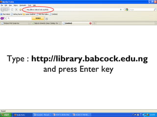 Utilizing Babcock University Library Resources using Online Public ...