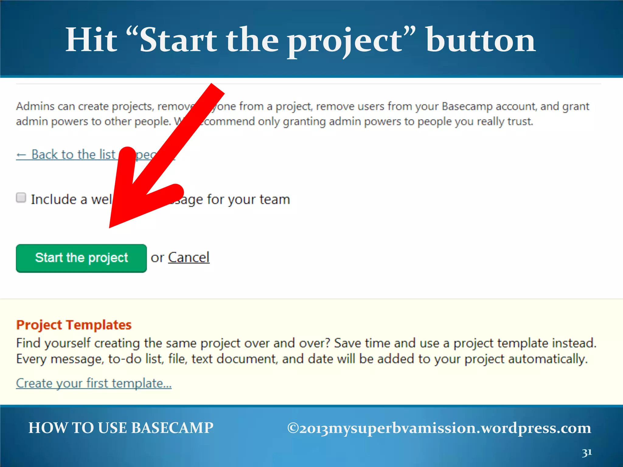 How to use basecamp | PPT