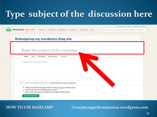 How to use basecamp | PPT
