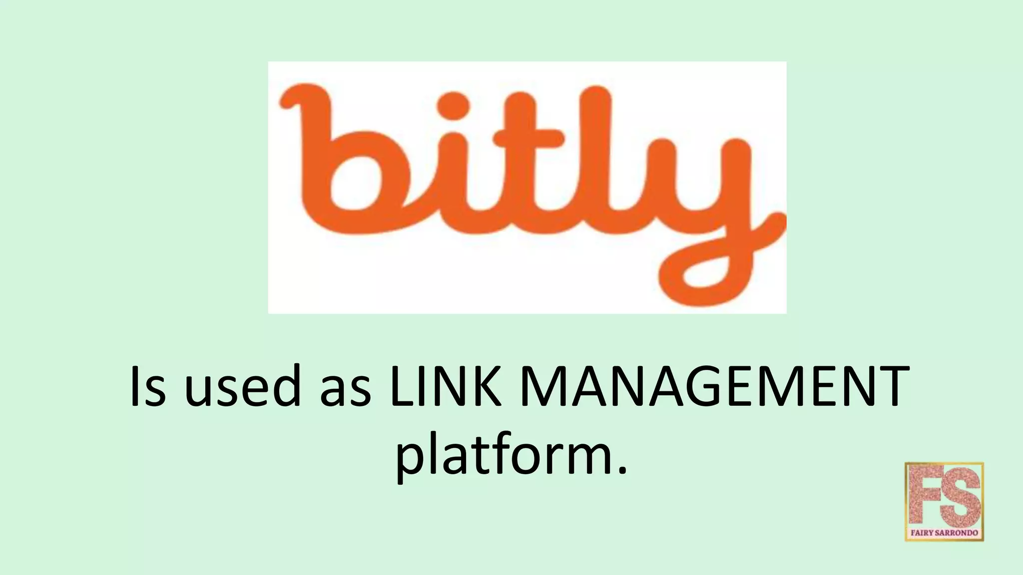 How to Use Bit ly | PPTX | Browsers | Computer Software and Applications