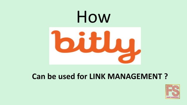 How to Use Bit ly | PPTX | Browsers | Computer Software and Applications