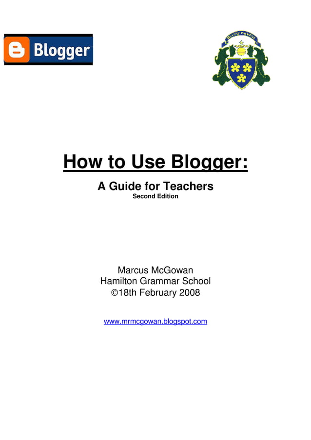How To Use Blogger | PDF