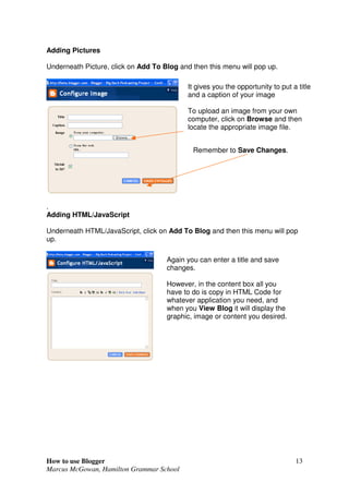 How To Use Blogger | PDF