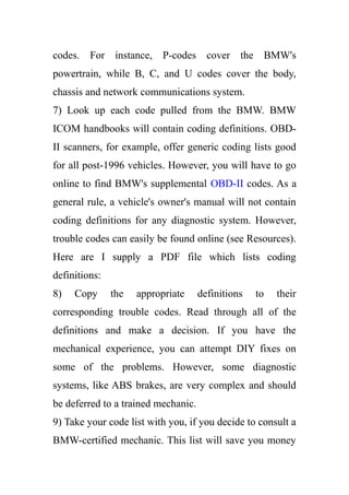 How to use bmw icom a+b+c | DOC | Auto Technology | Automotive