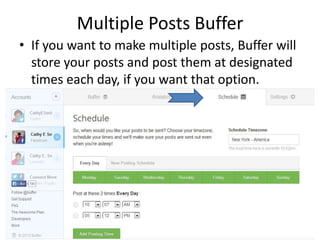 How to use buffer app | PPTX