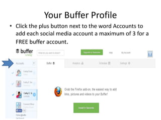 How to use buffer app | PPTX