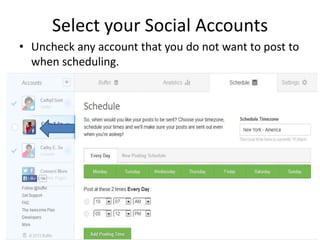 How to use buffer app | PPTX