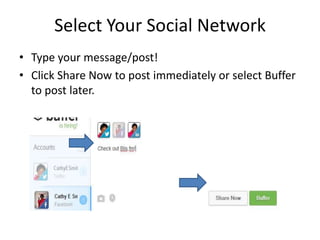 How to use buffer app | PPTX