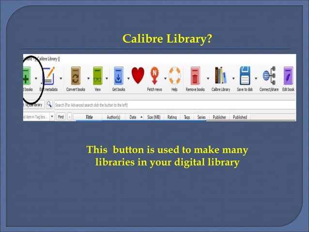 How to use Calibre Library Software | PPT