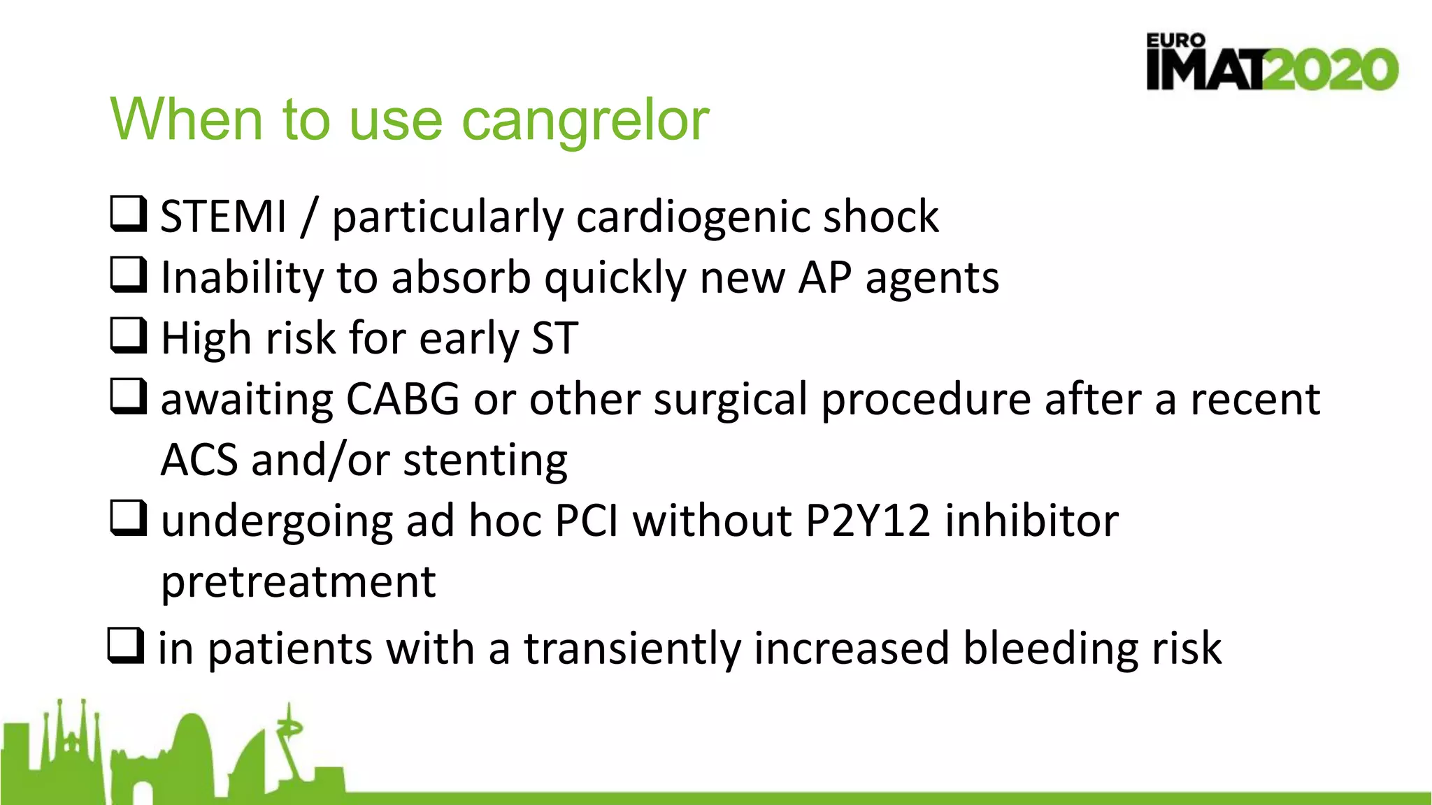How to Use Cangrelor - Dr. Geisler | PDF
