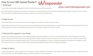 How To Use CBD Isolate Powder.pdf