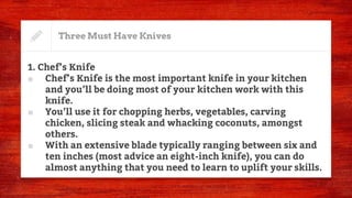 Everything about chef knives | PPTX
