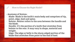 Everything about chef knives | PPTX