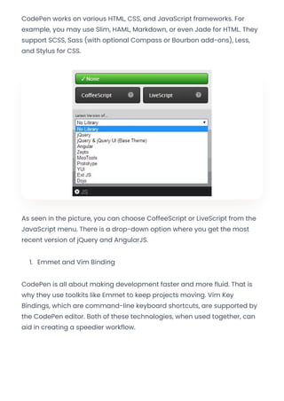 How to Use CodePen - Learn with us! | PDF