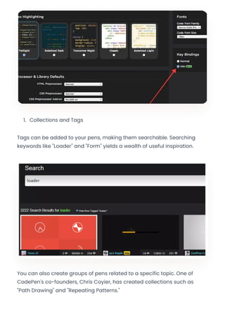 How to Use CodePen - Learn with us! | PDF