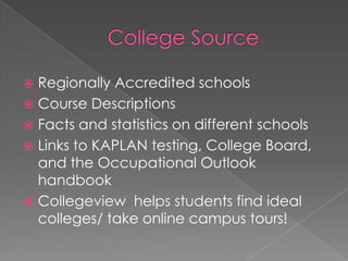 How To Use College Source | PPT