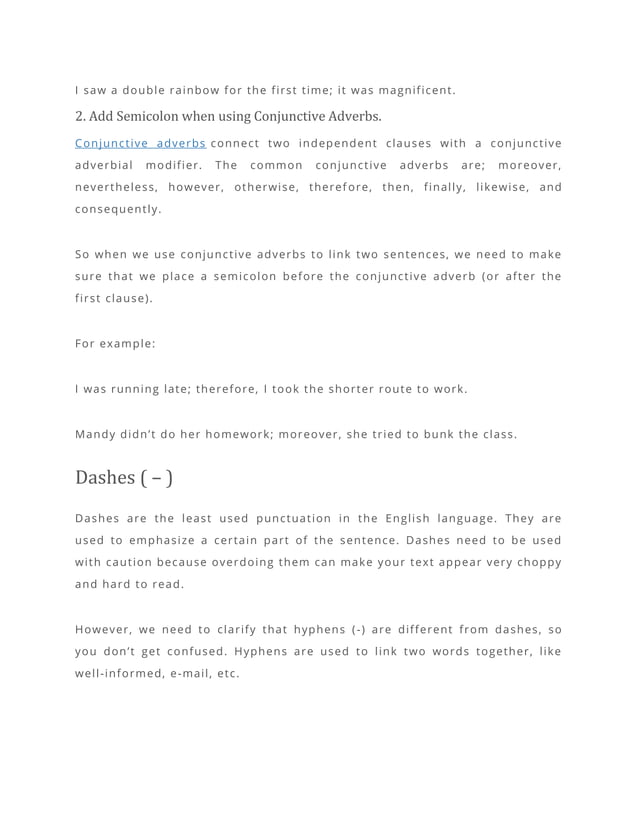 How to Use Colons Semicolons and Dashes.pdf | Gardening | Home & Garden