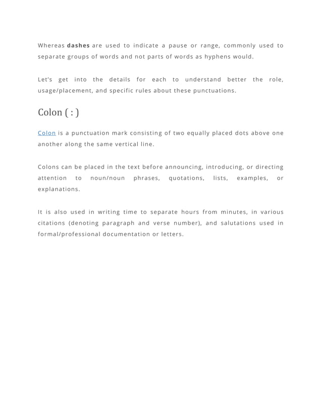 How to Use Colons Semicolons and Dashes.pdf | Gardening | Home & Garden