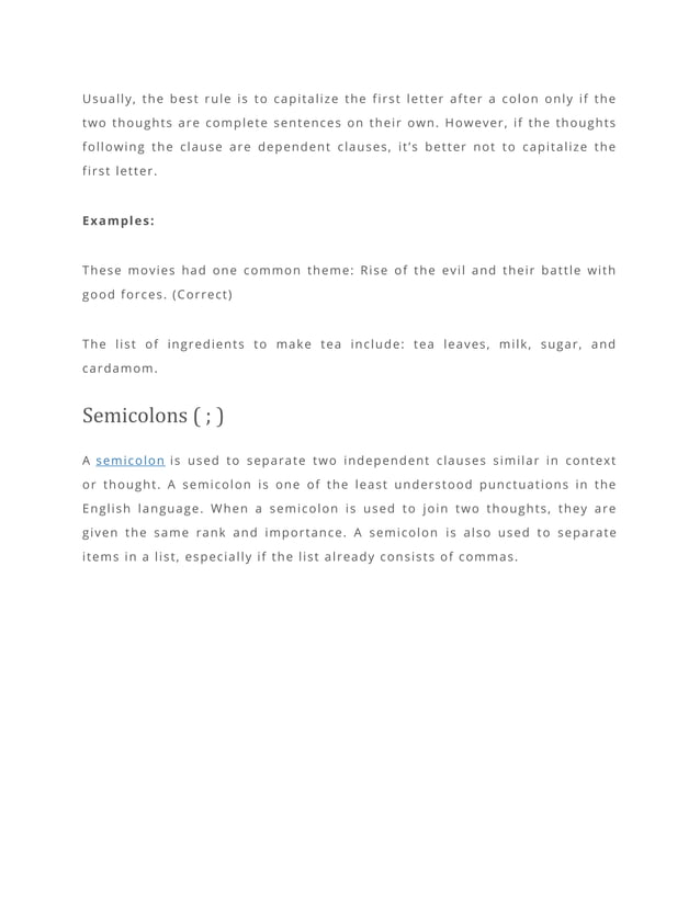 How to Use Colons Semicolons and Dashes.pdf | Gardening | Home & Garden