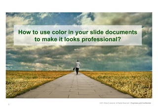 How to use color in you slide | PDF