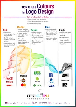 How to Use Colours in Logo Design - An Infographic | PDF