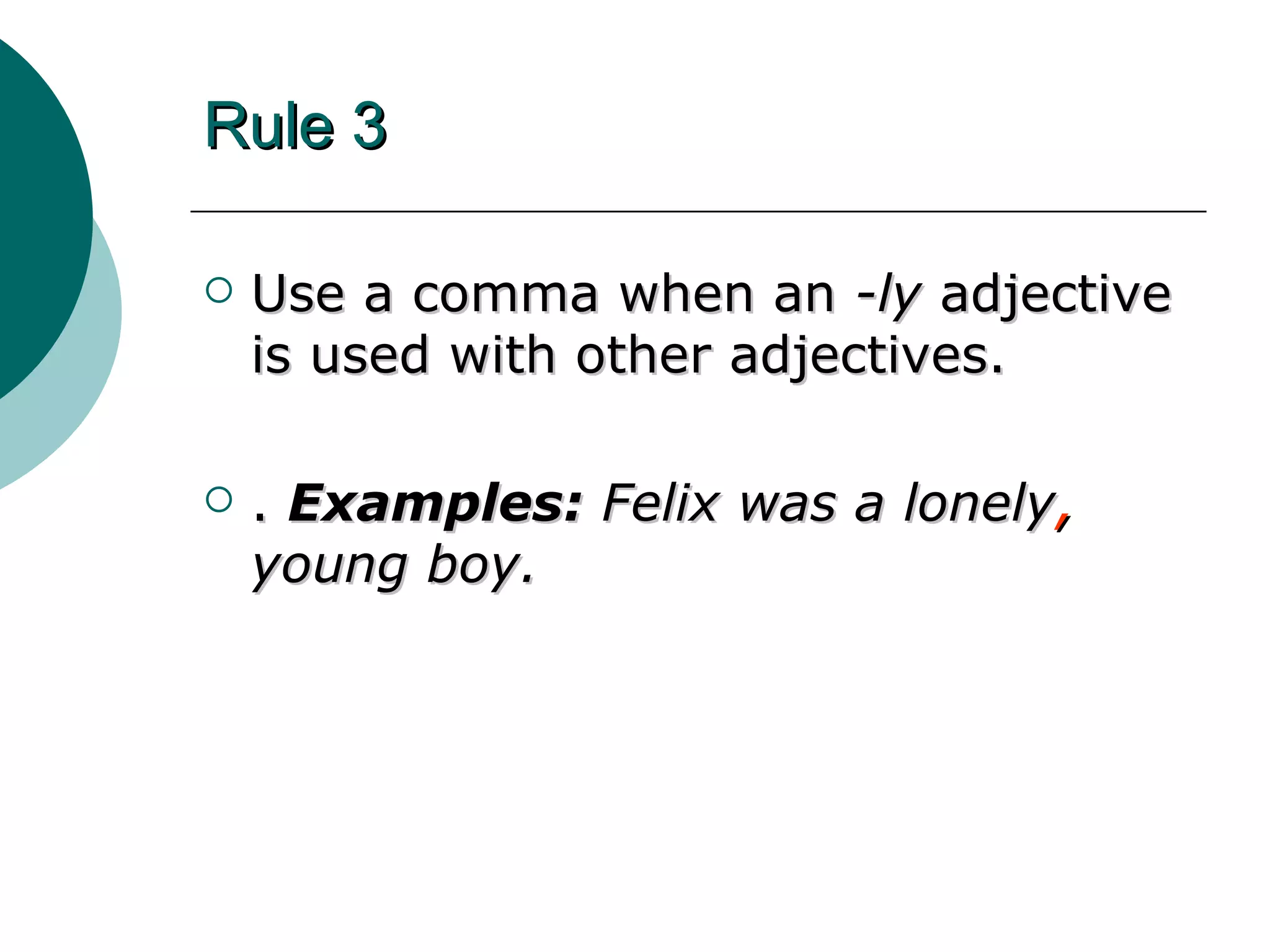 How To Use Commas | PPT