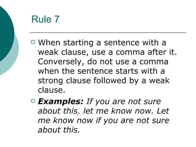 How To Use Commas | PPT