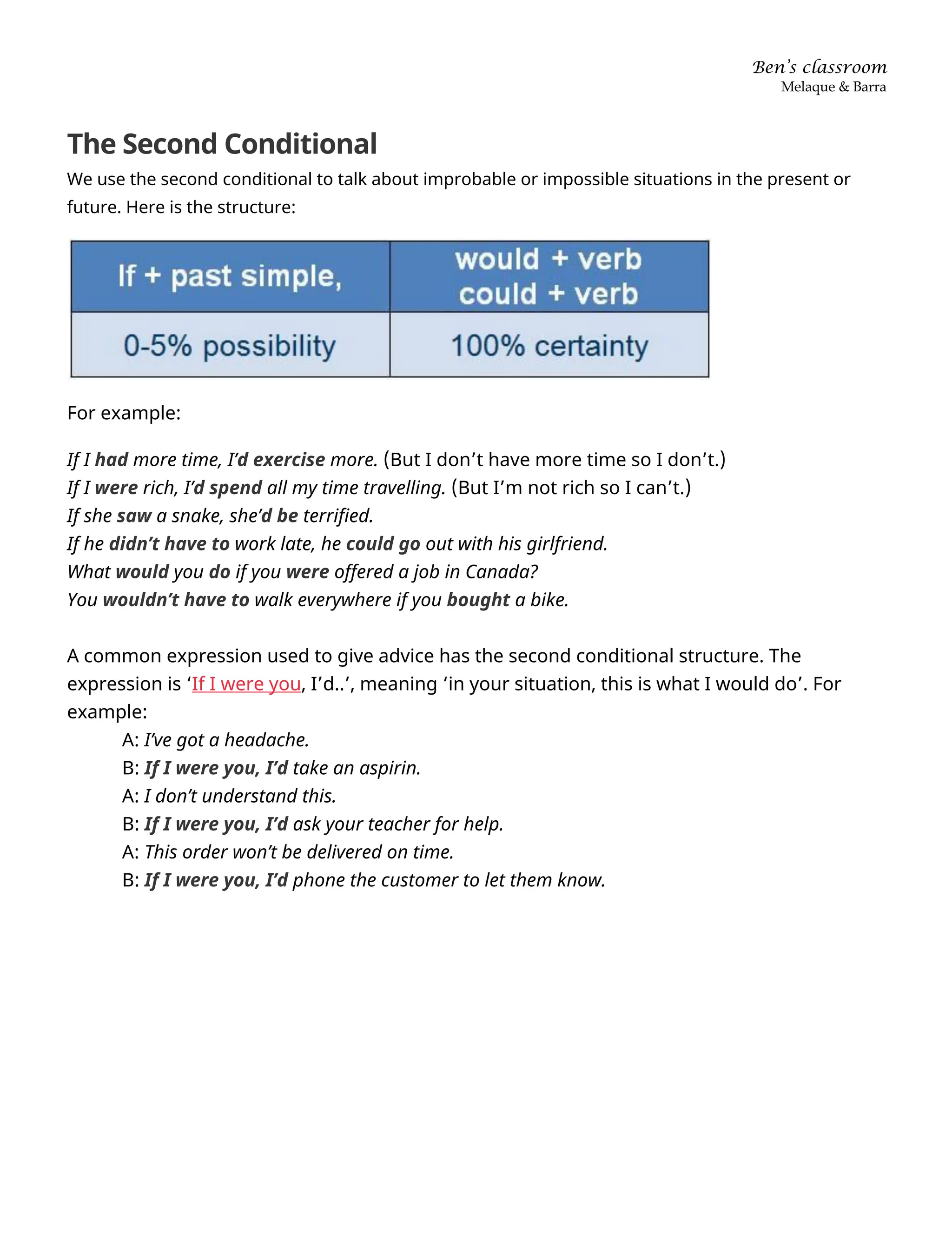 How to use conditionals in English...pdf