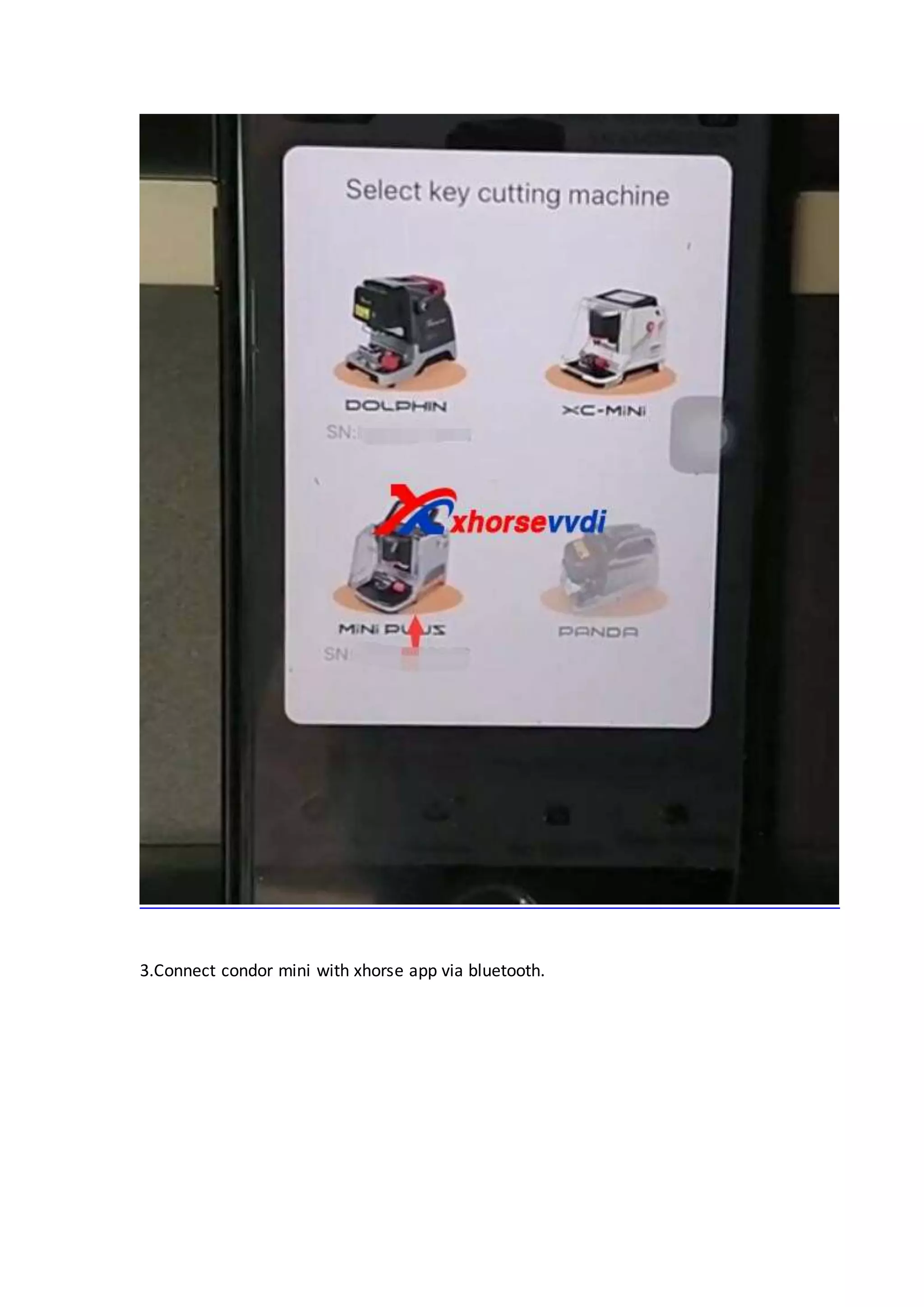 How to use condor xc mini plus on xhorse app | PDF