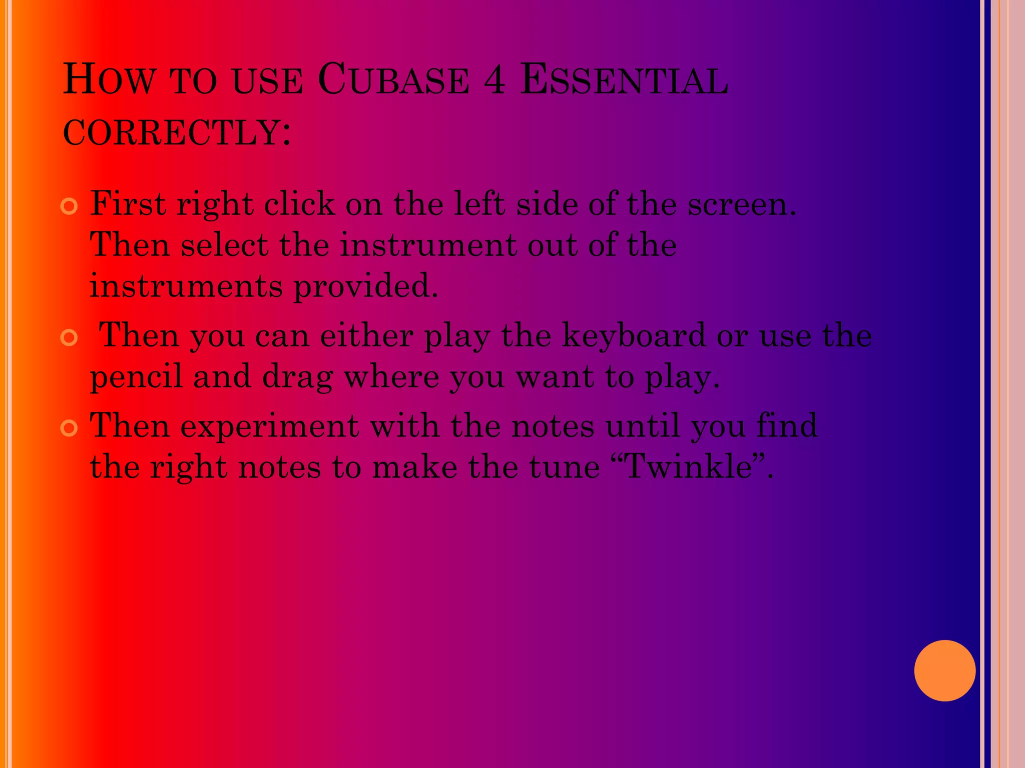 How to use cubase | PPTX | Digital Audio | Computer Software and ...