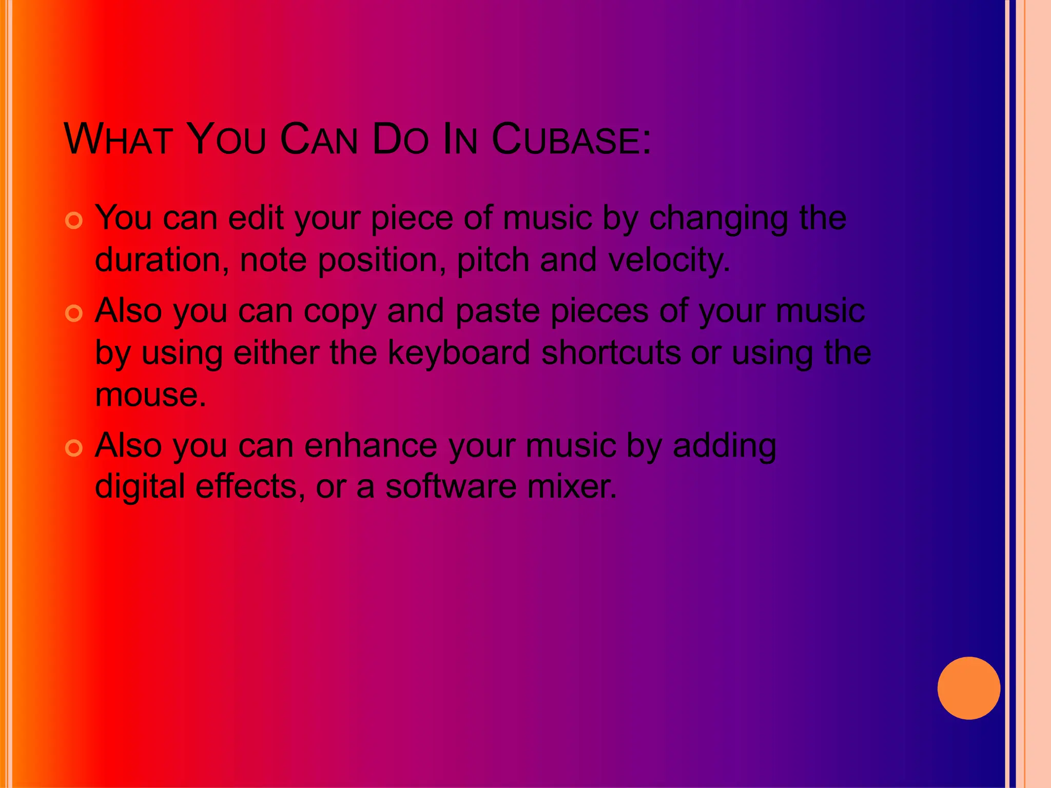 How To Use Cubase and understanding sound | PPTX