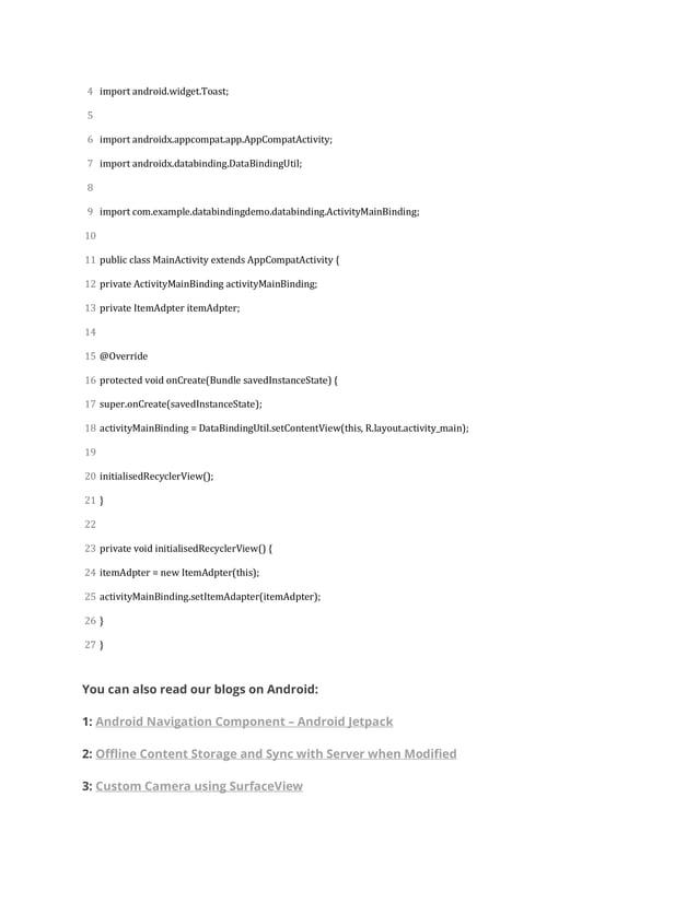 How To Use Data Binding In Android Pdf