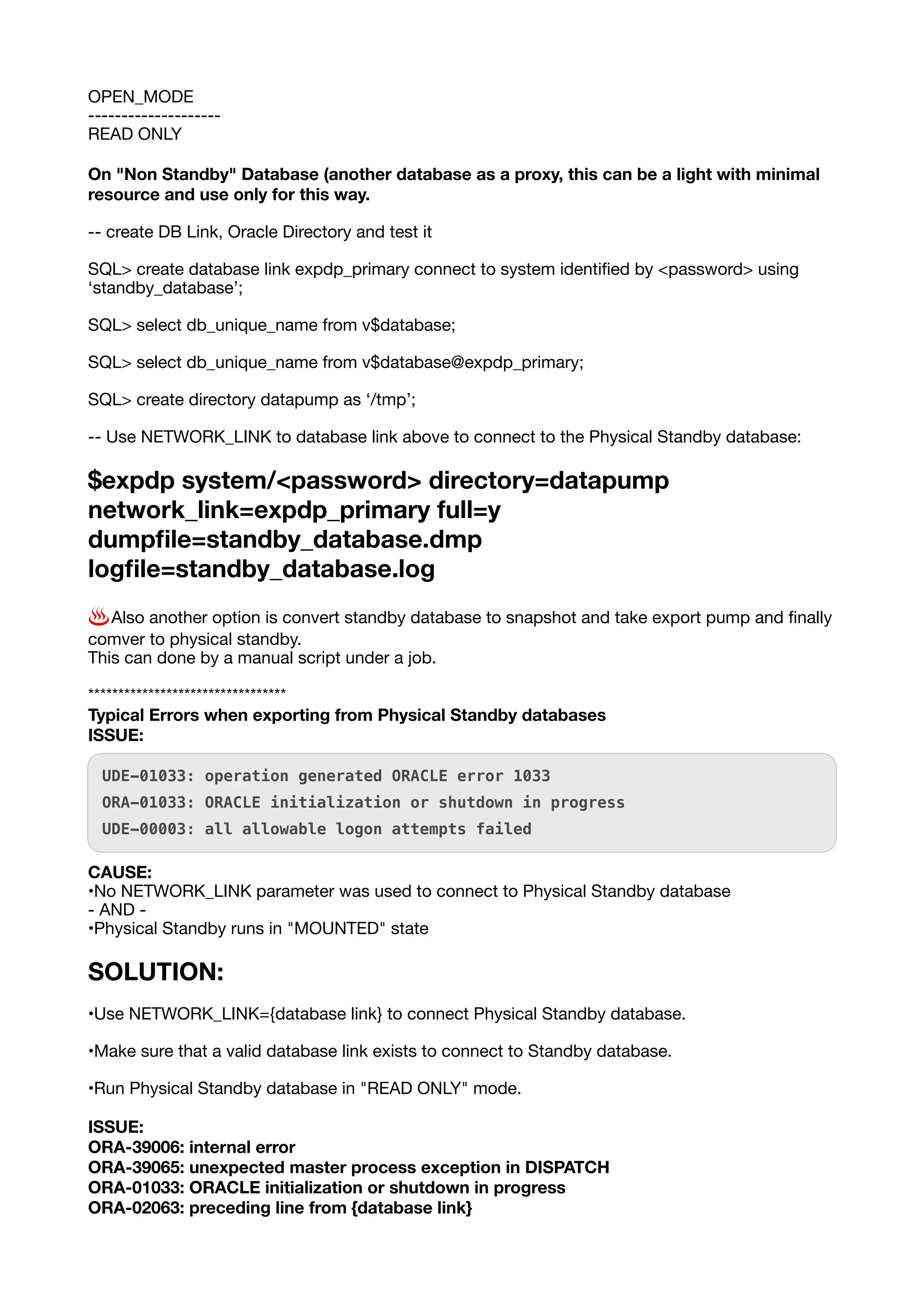 ♨️How To Use DataPump (EXPDP) To Export From Physical Standby….pdf