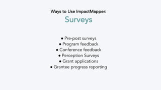 Webinar - How to Use Data Visualization Tools to Show Impact | PPT