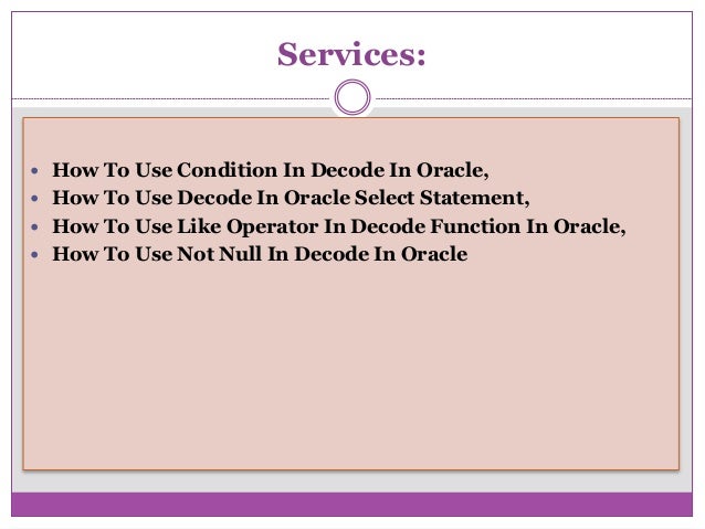 How To Use Decode In Oracle how-to-use-decode-in-oracle