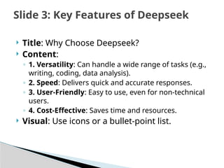 How to use Deepseek and benefit from the AI App | PPTX