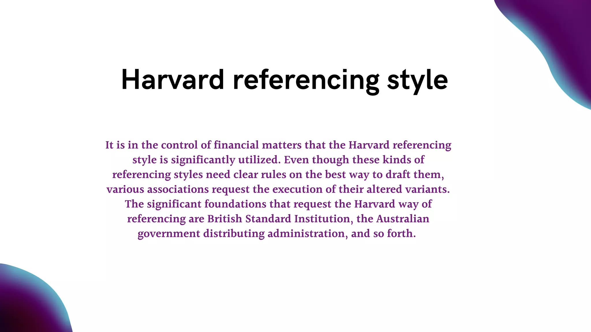 How to use different types of referencing styles | PPT