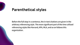 How to use different types of referencing styles | PDF