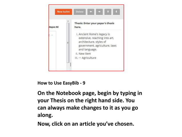 How to use easybib | PPT