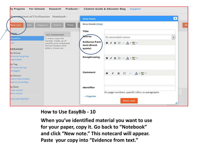 How to use easybib | PPT