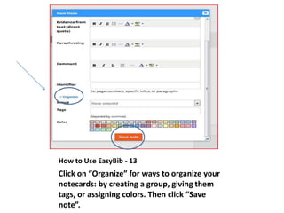 How to use easybib | PPT