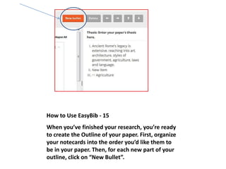 How to use easybib | PPT